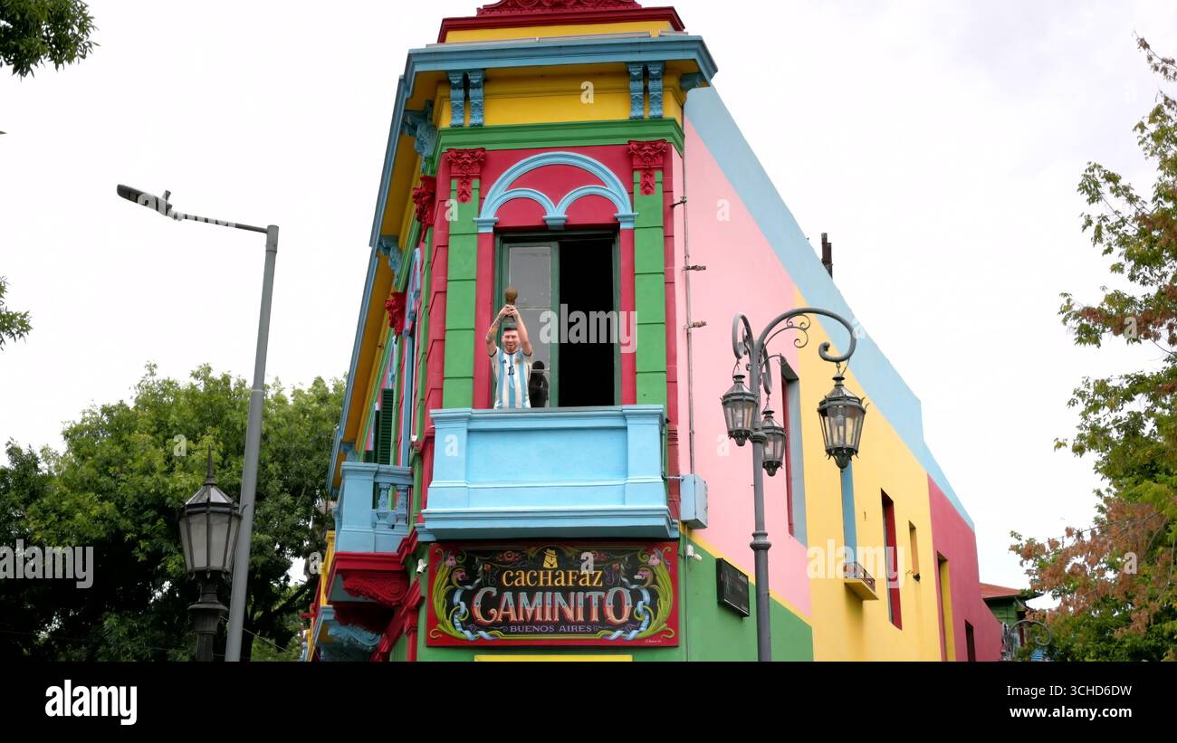 BUENOS AIRES, ARGENTINA- MARCH, 10, 2024: a colorful building on ...