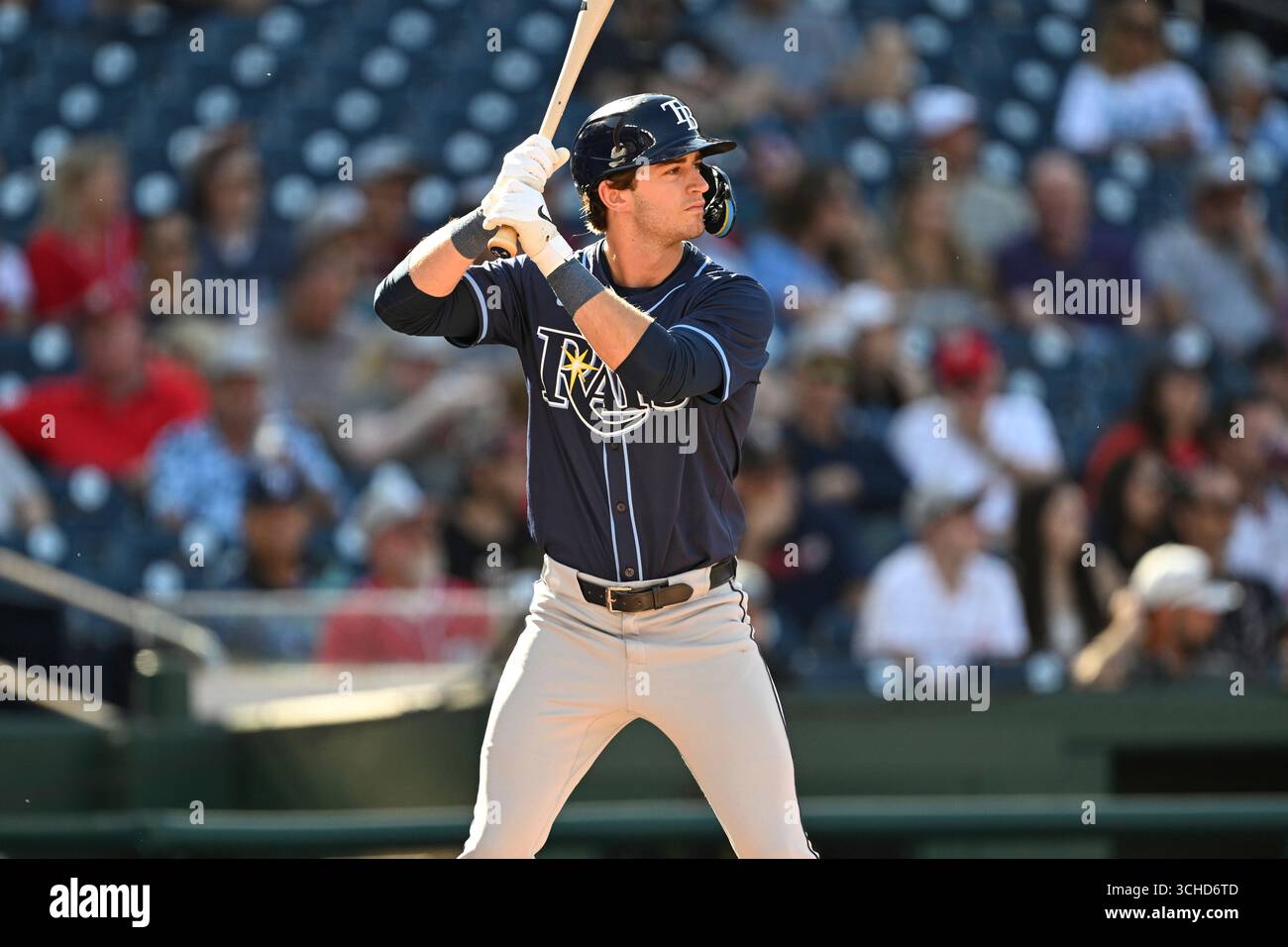 Tampa Bay Rays' Carson Williams at bat during the second inning of a ...