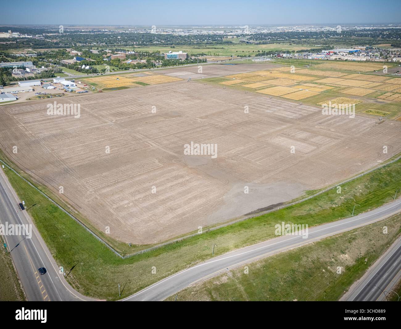 Aerial view of the University of Saskatchewan Lands Management Area in ...