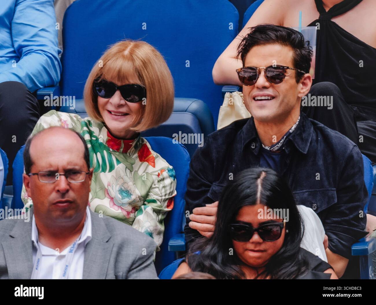 Photo by: XNY/STAR MAX/IPx 2025 9/1/25 Anna Wintour and Rami Malek are ...