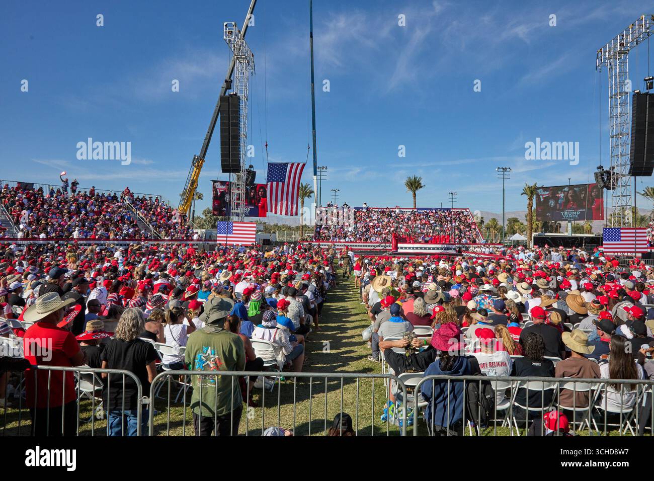 October 12, 2024, Coachella, California, USA: The scene and the crowd ...