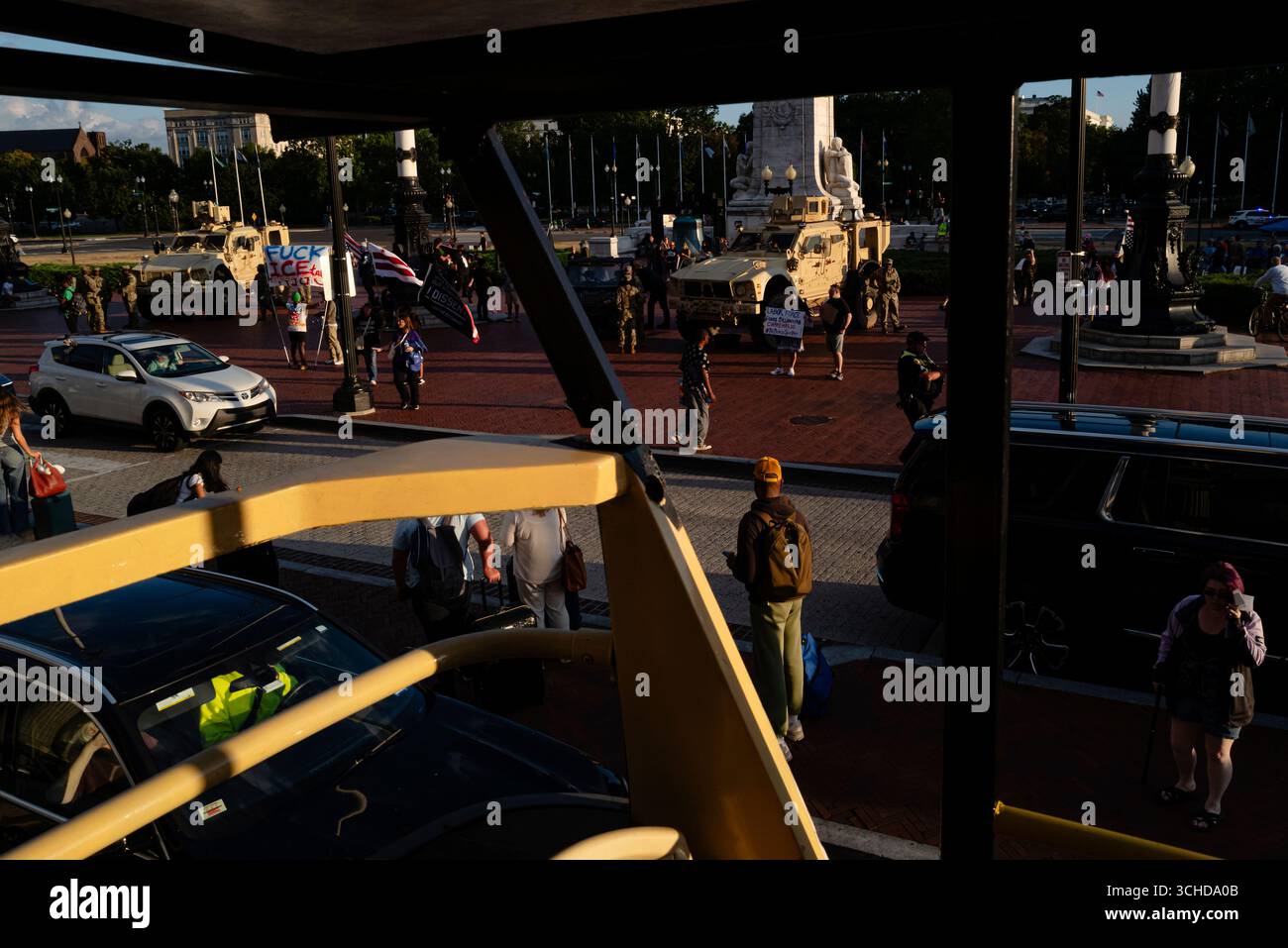 DC National Guard Mine Resistant Ambush Protected vehicles (MRAP) and ...