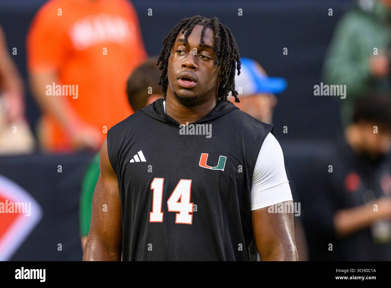 MIAMI GARDENS, FL - AUGUST 31: Miami Hurricanes defensive lineman ...
