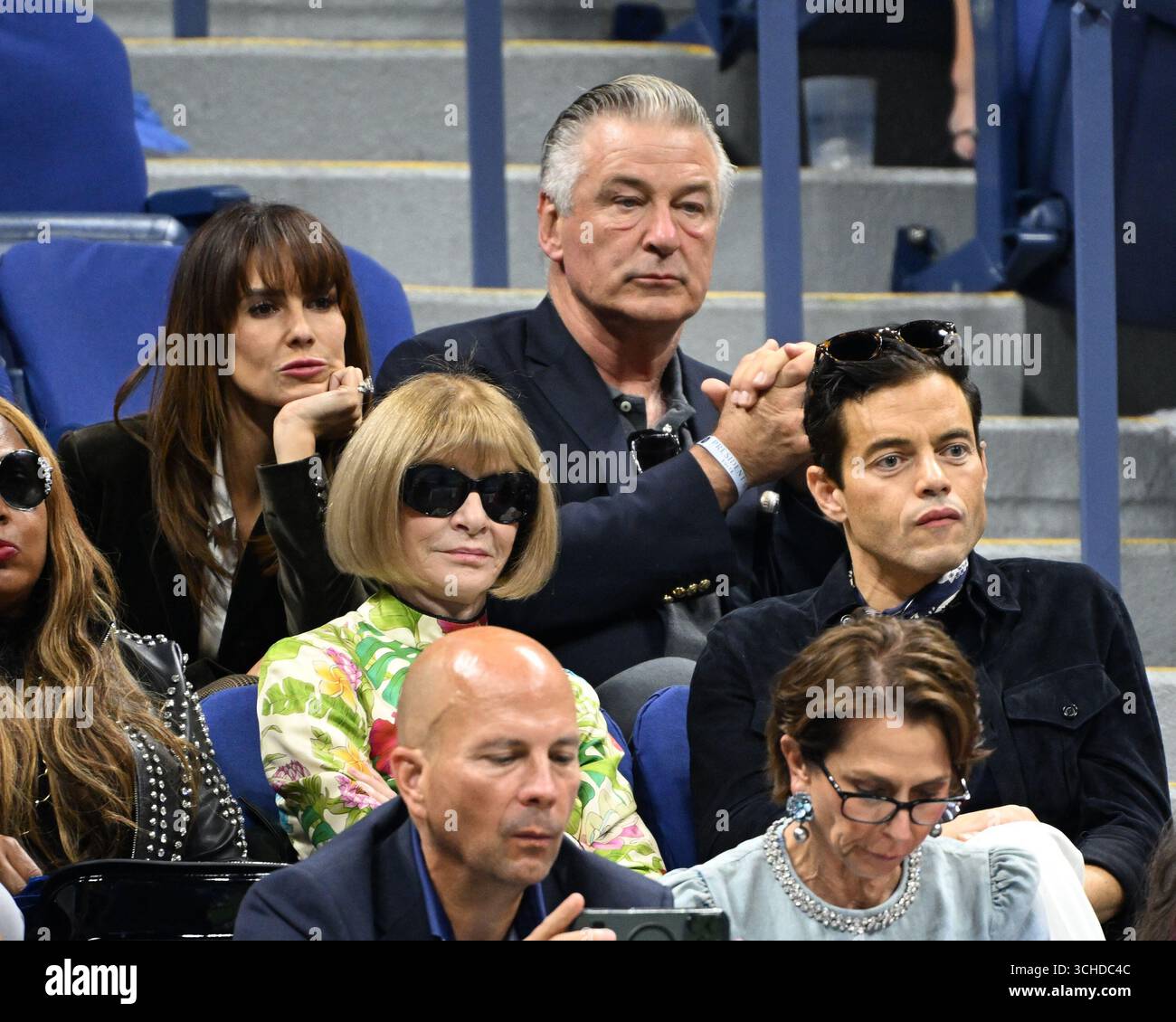 Alec Baldwin, Hilaria Baldwin, Anna Wintour and Rami Malek are see ...