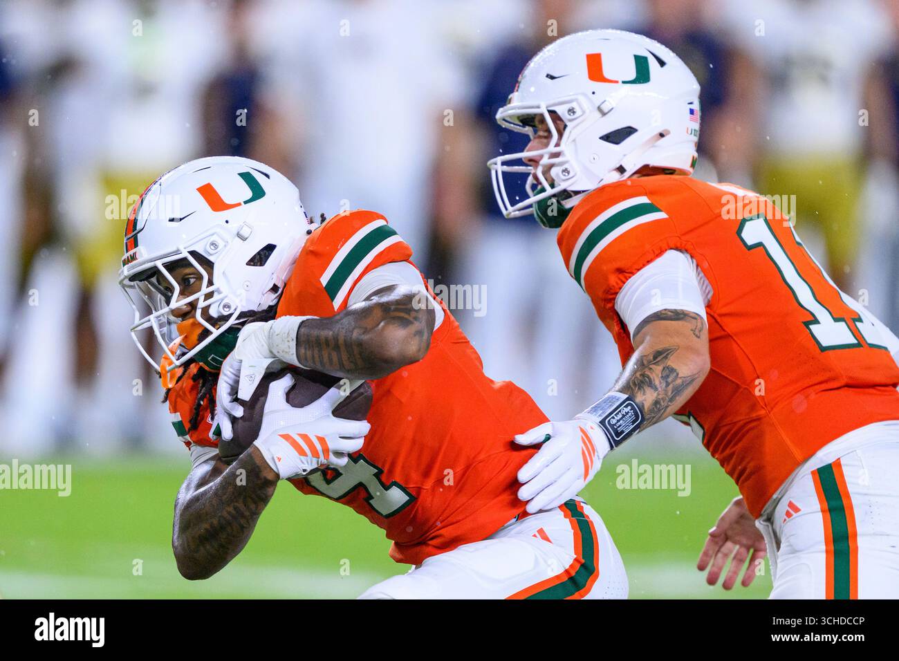 MIAMI GARDENS, FL - AUGUST 31: Miami Hurricanes quarterback Carson Beck ...