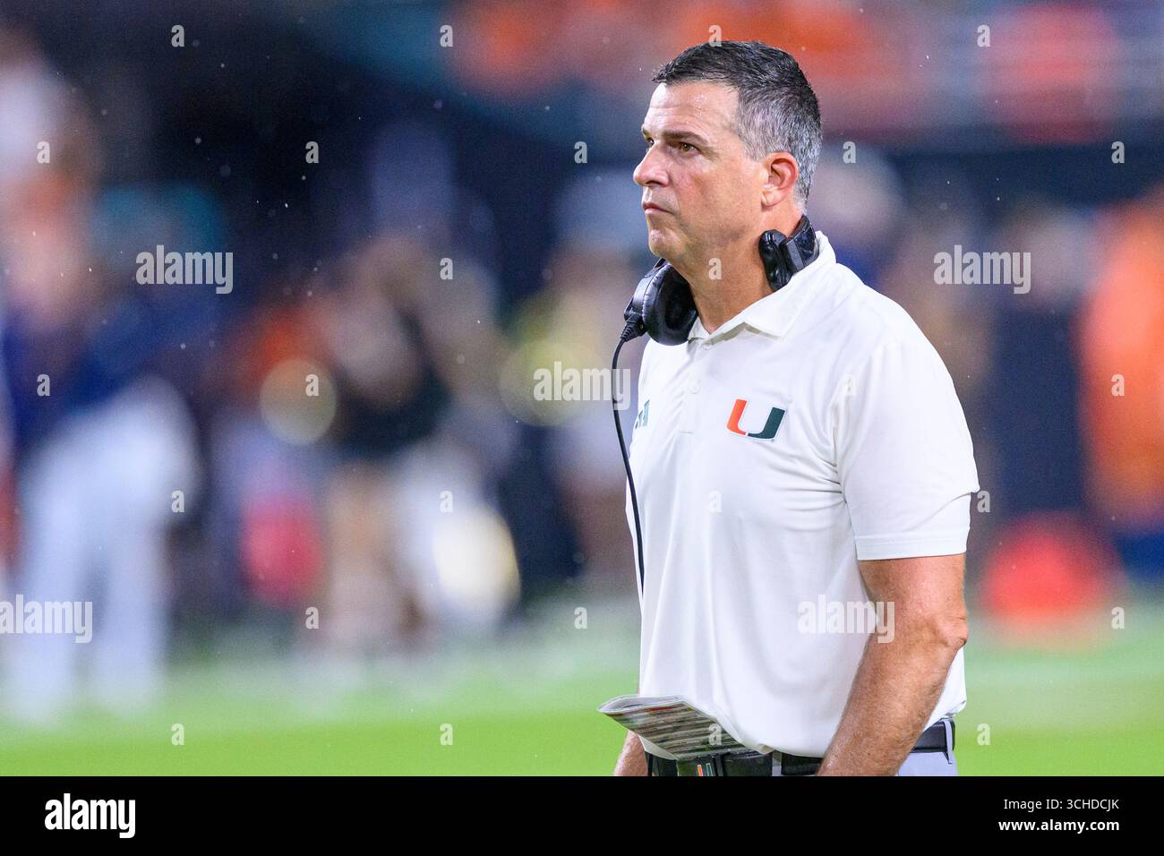 MIAMI GARDENS, FL - AUGUST 31: Miami Hurricanes head coach Mario ...