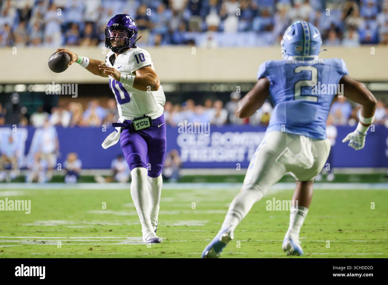 Chapel Hill Nc September 01 Quarterback Josh Hoover 10 Of The Tcu
