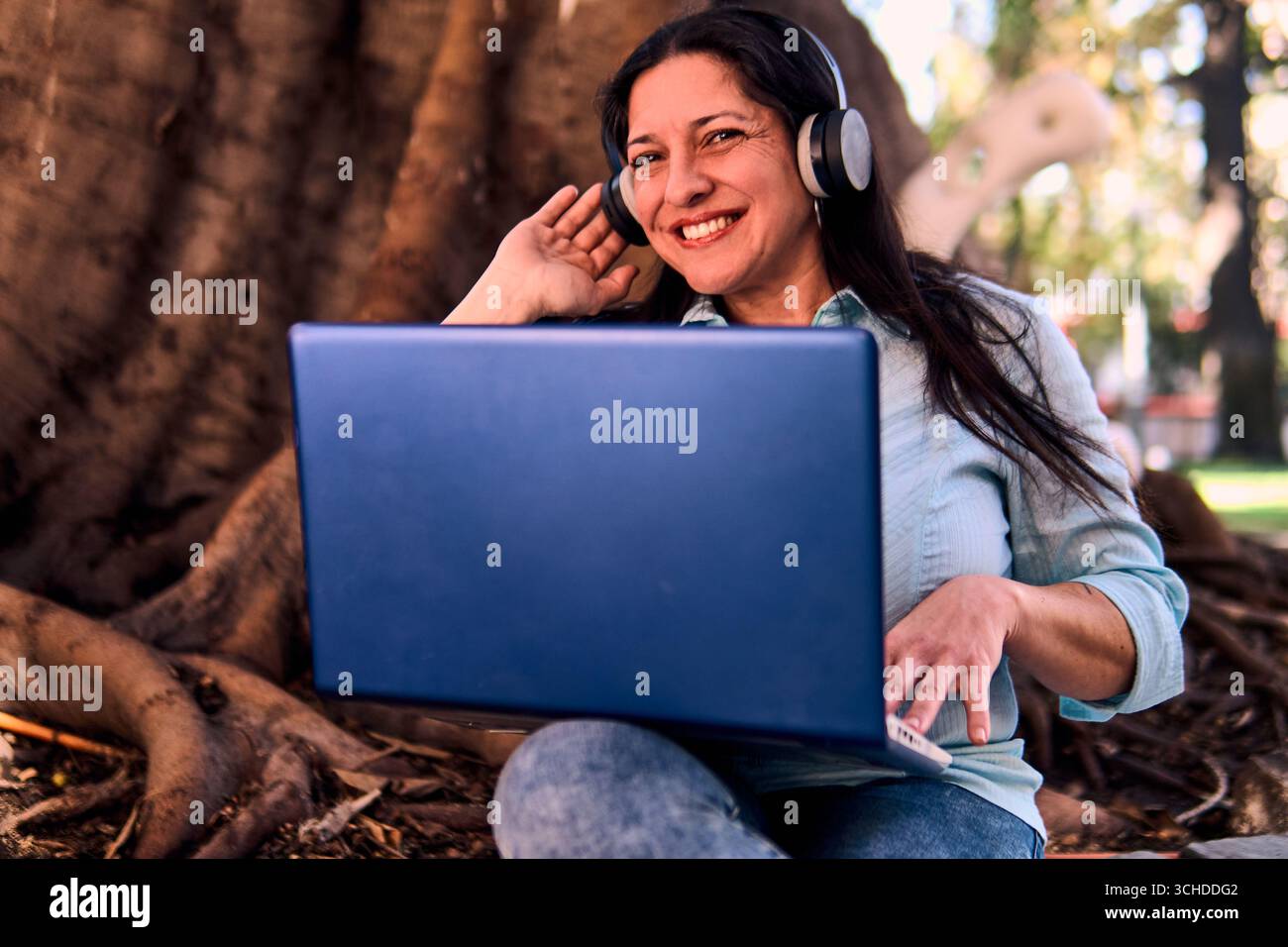 Beautiful Adult Latina Professional Woman Working On Her Laptop