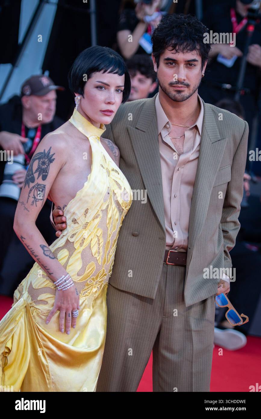 Halsey attends "The Smashing Machine" red carpet during the 82nd Venice ...