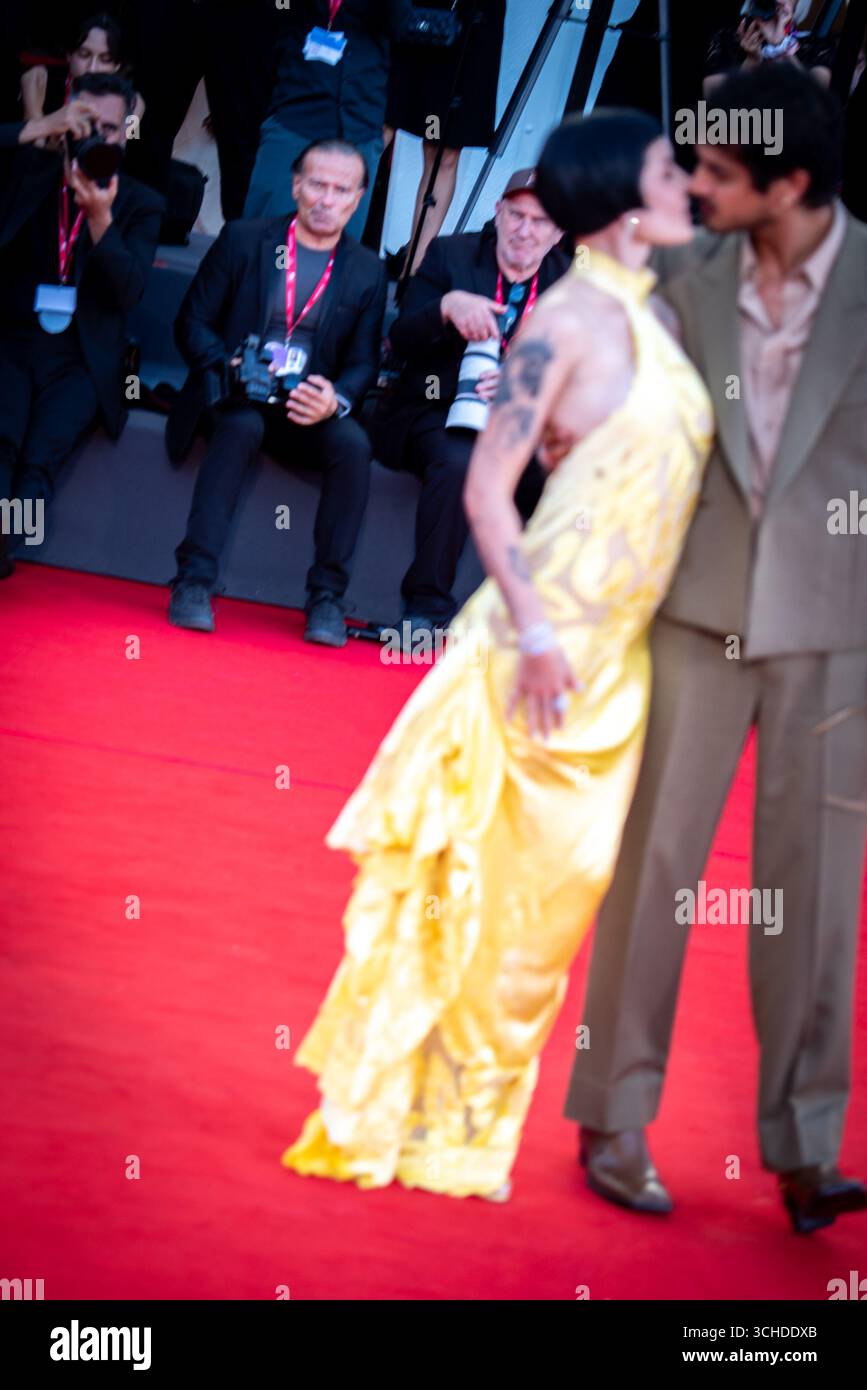 Halsey attends "The Smashing Machine" red carpet during the 82nd Venice ...