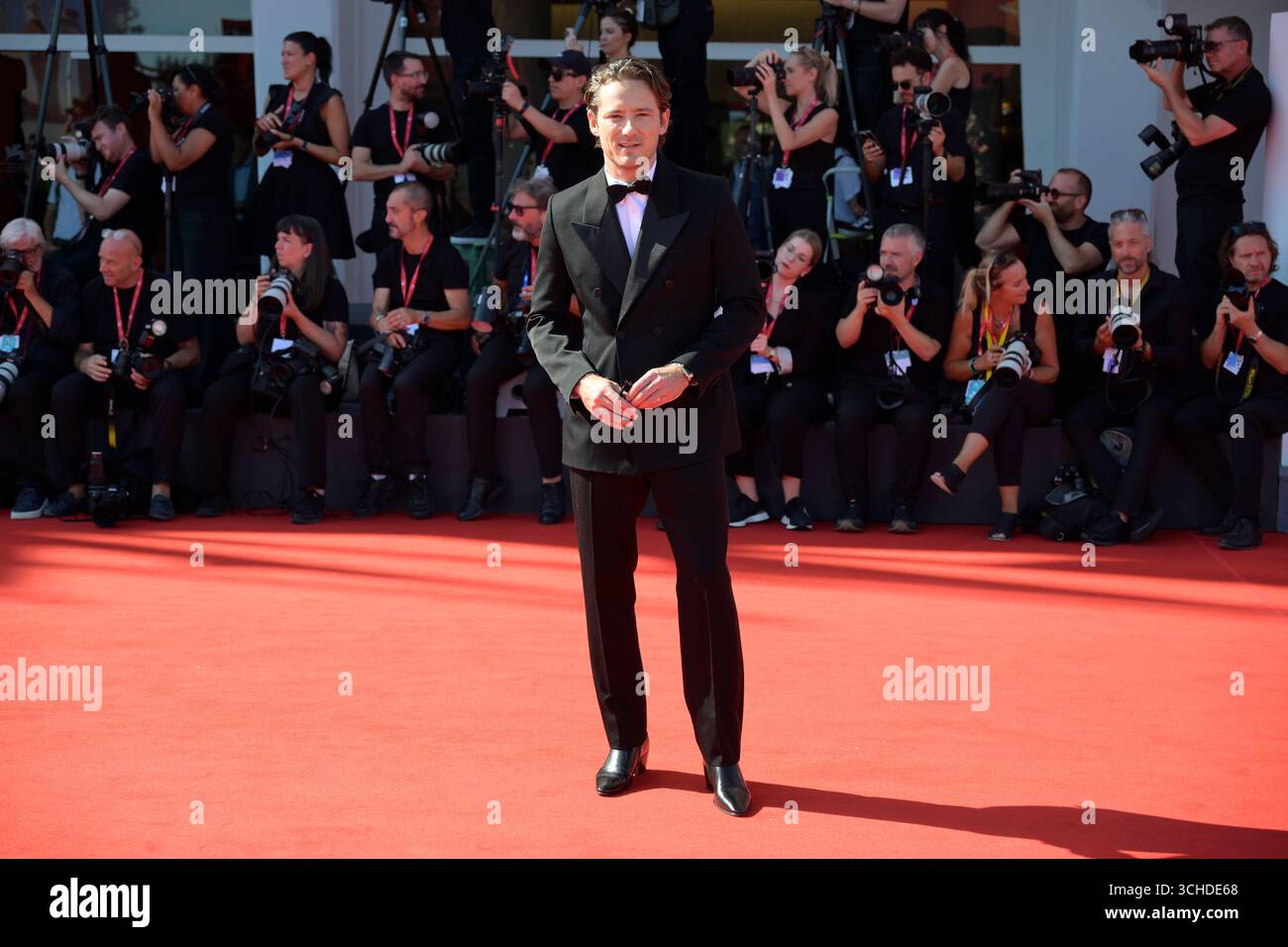Lewis Pullman attends the red carpet of film The testament of Ann Lee ...