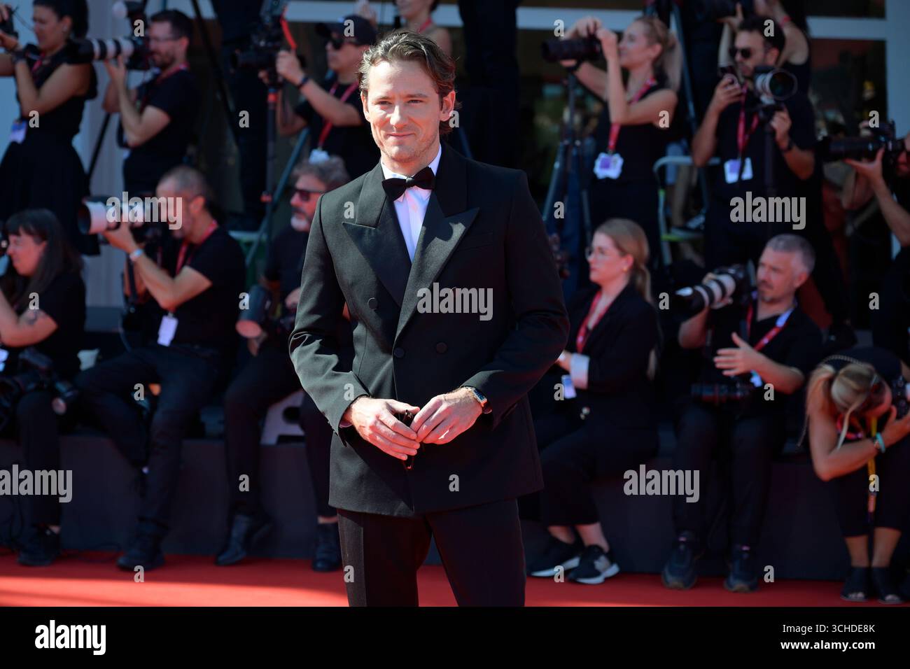 Lewis Pullman attends the red carpet of film The testament of Ann Lee ...