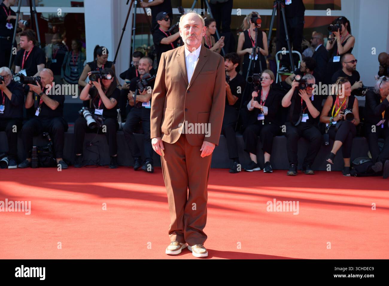 Venice Lido, Italy. 01st Sep, 2025. David Cale attends the red carpet ...