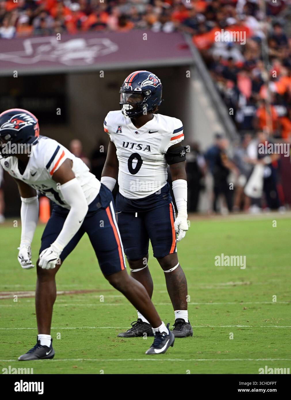 COLLEGE STATION, TX - AUGUST 30: UTSA Roadrunners LB Shad Banks Jr. (0 ...