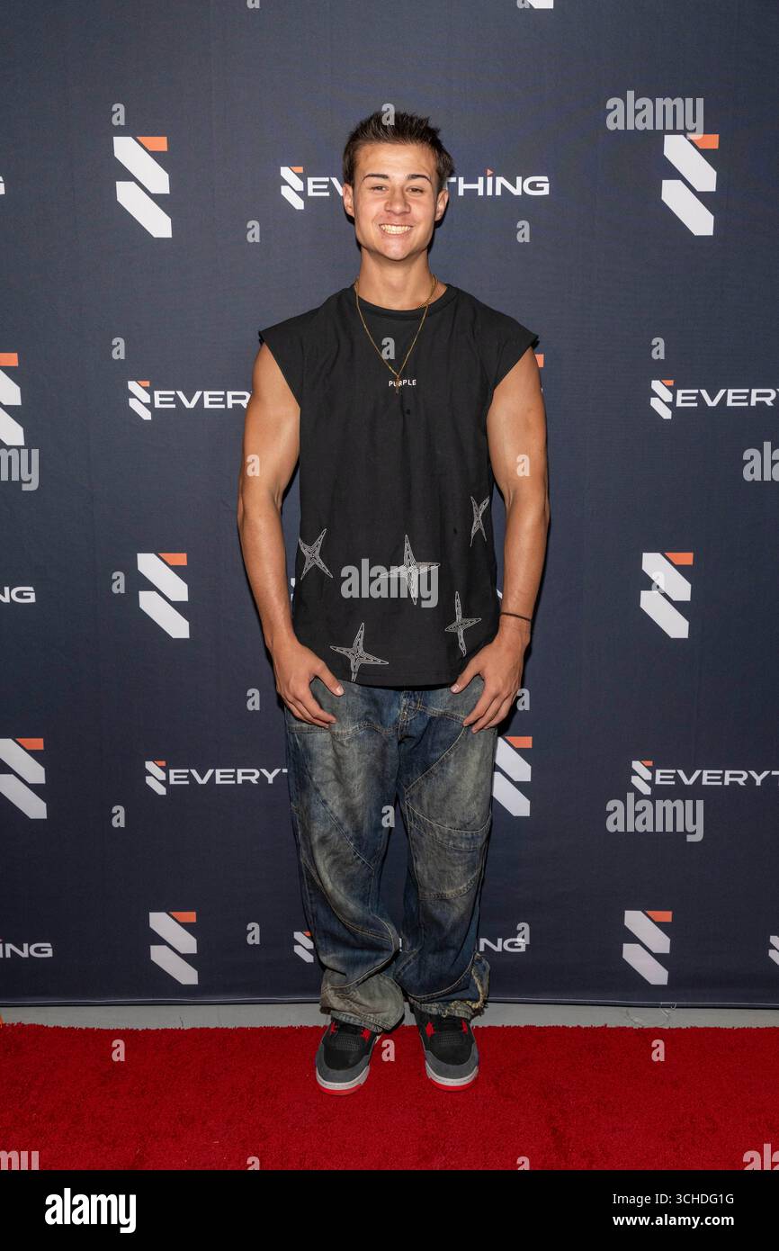 Singer Rex James attends EVERYTHING Grand Opening in Burbank Stock ...