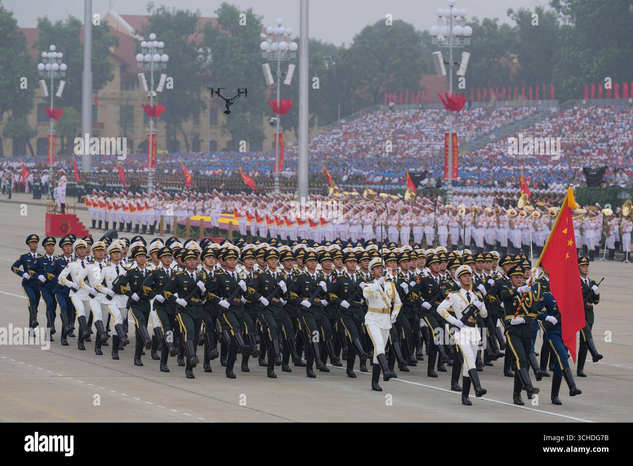 People's Liberation Army of China march during a parade celebrating the ...