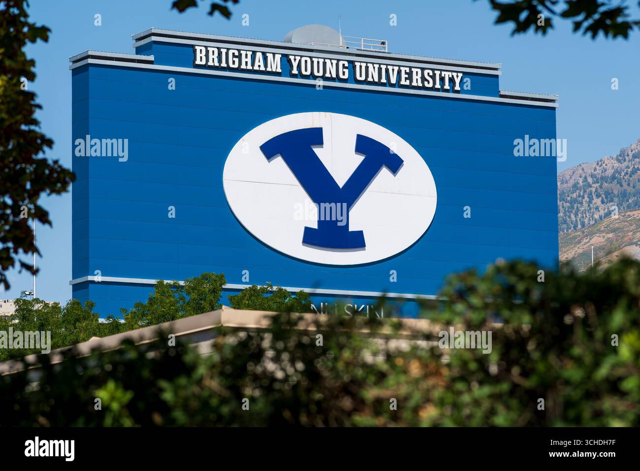 Provo, Utah – September 1, 2025: Brigham Young University’s iconic “Y ...