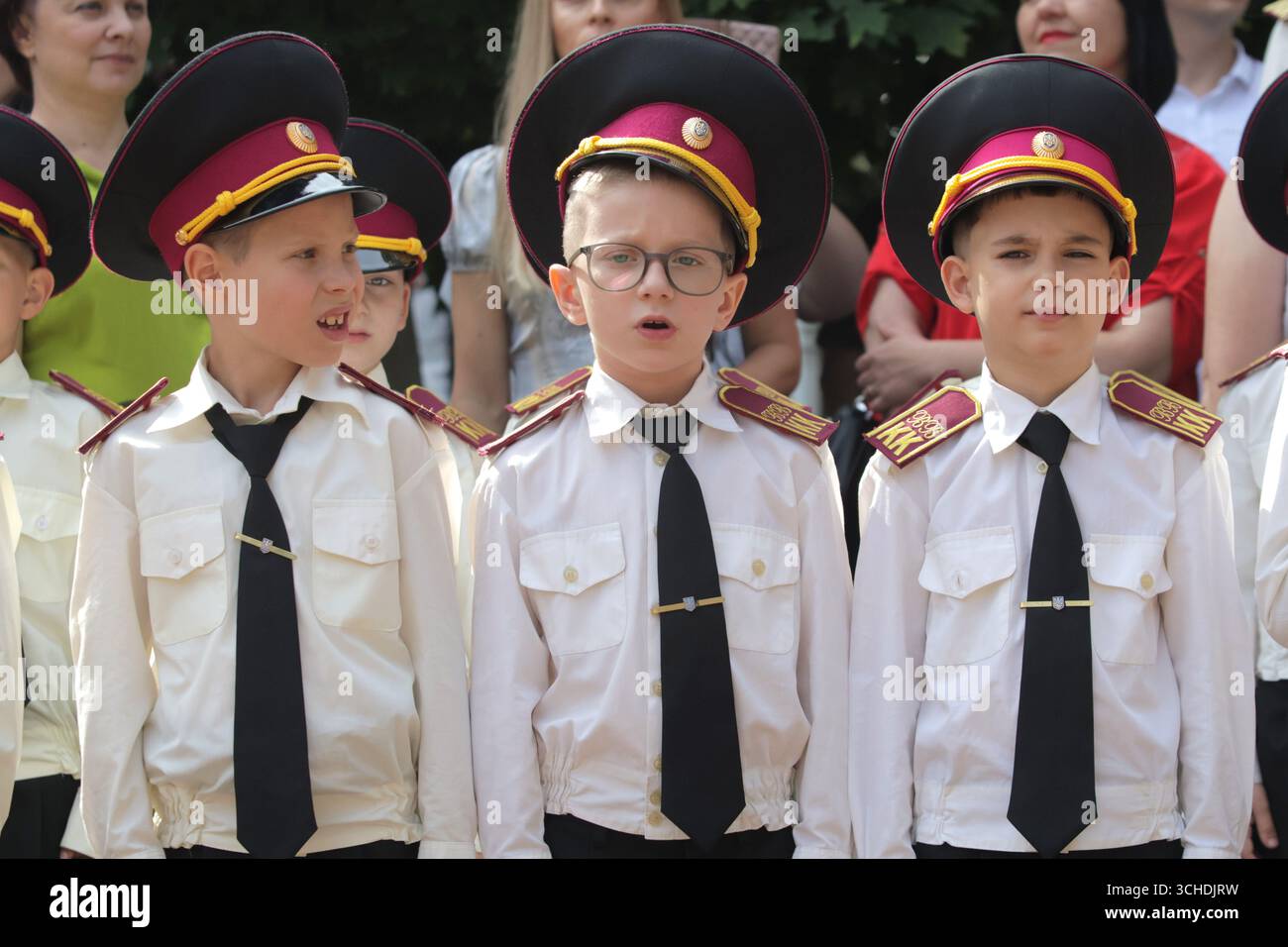 Non Exclusive: Cadets line up during the First Bell ceremony as the new ...