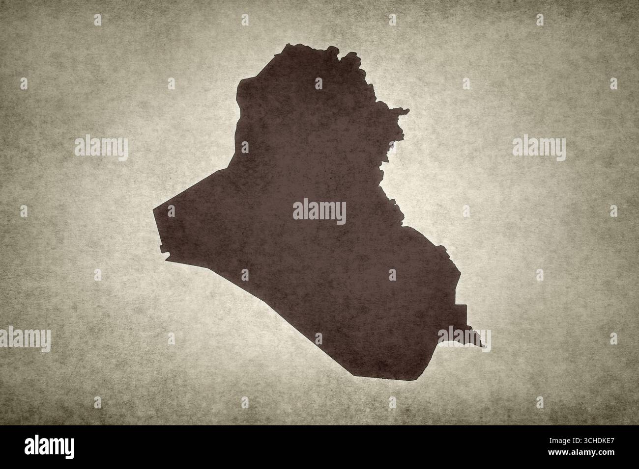 Grunge map of Iraq printed on an old paper Stock Photo - Alamy