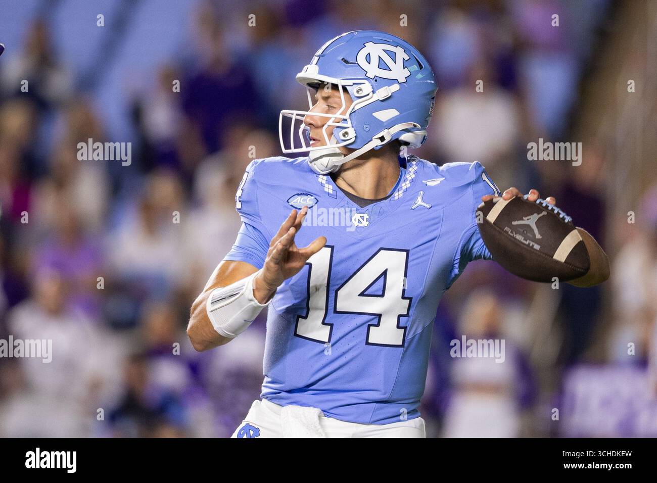 September 1, 2025: North Carolina Tar Heels quarterback Max Johnson (14 ...