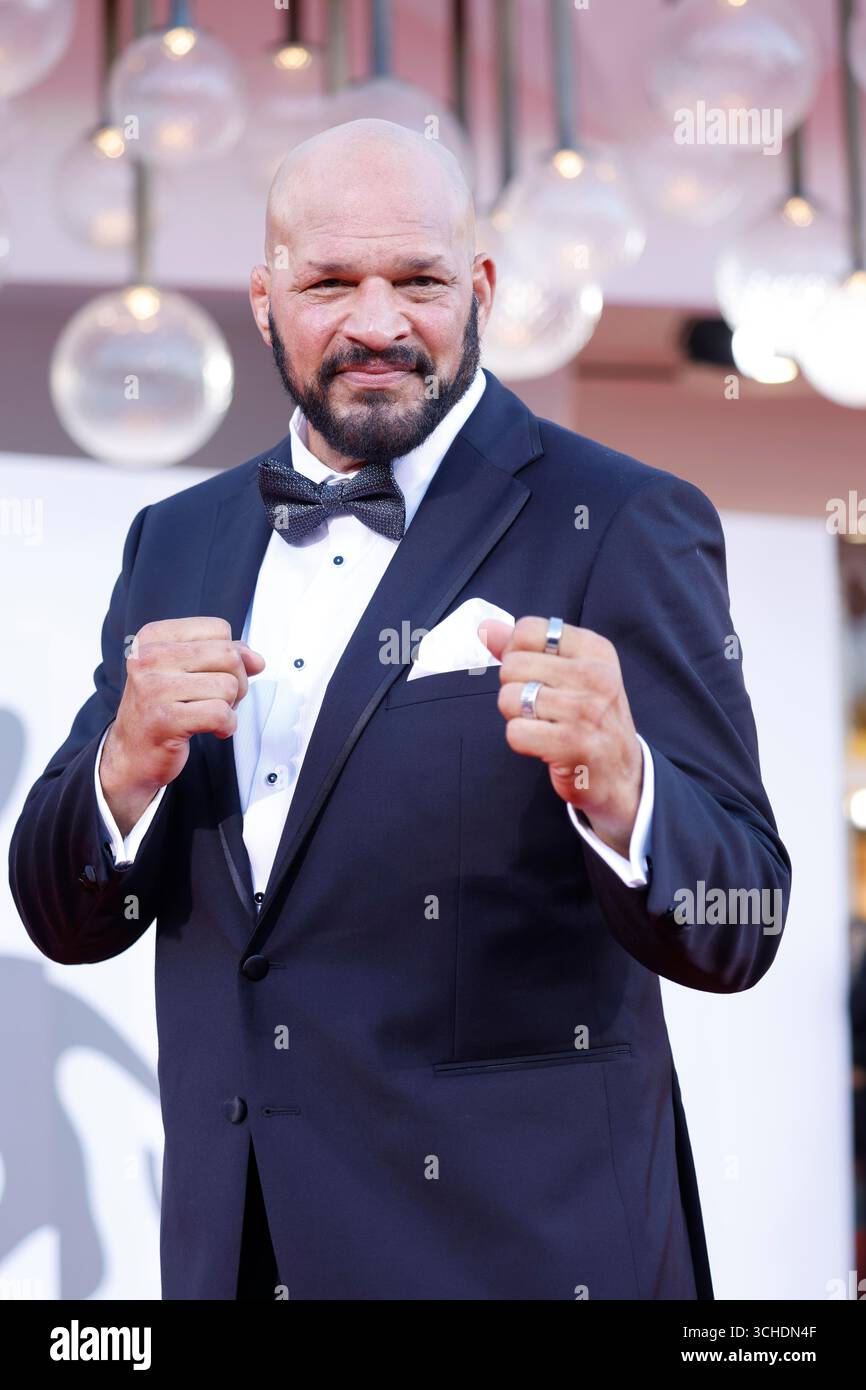 Mark Kerr attends the premiere of 'The Smashing Machine' during the ...