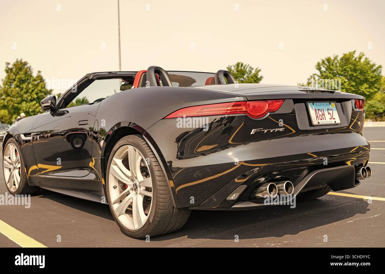 Chicago, Illinois, USA - September 08, 2024: Jaguar F-TYPE S v8 AWD ...
