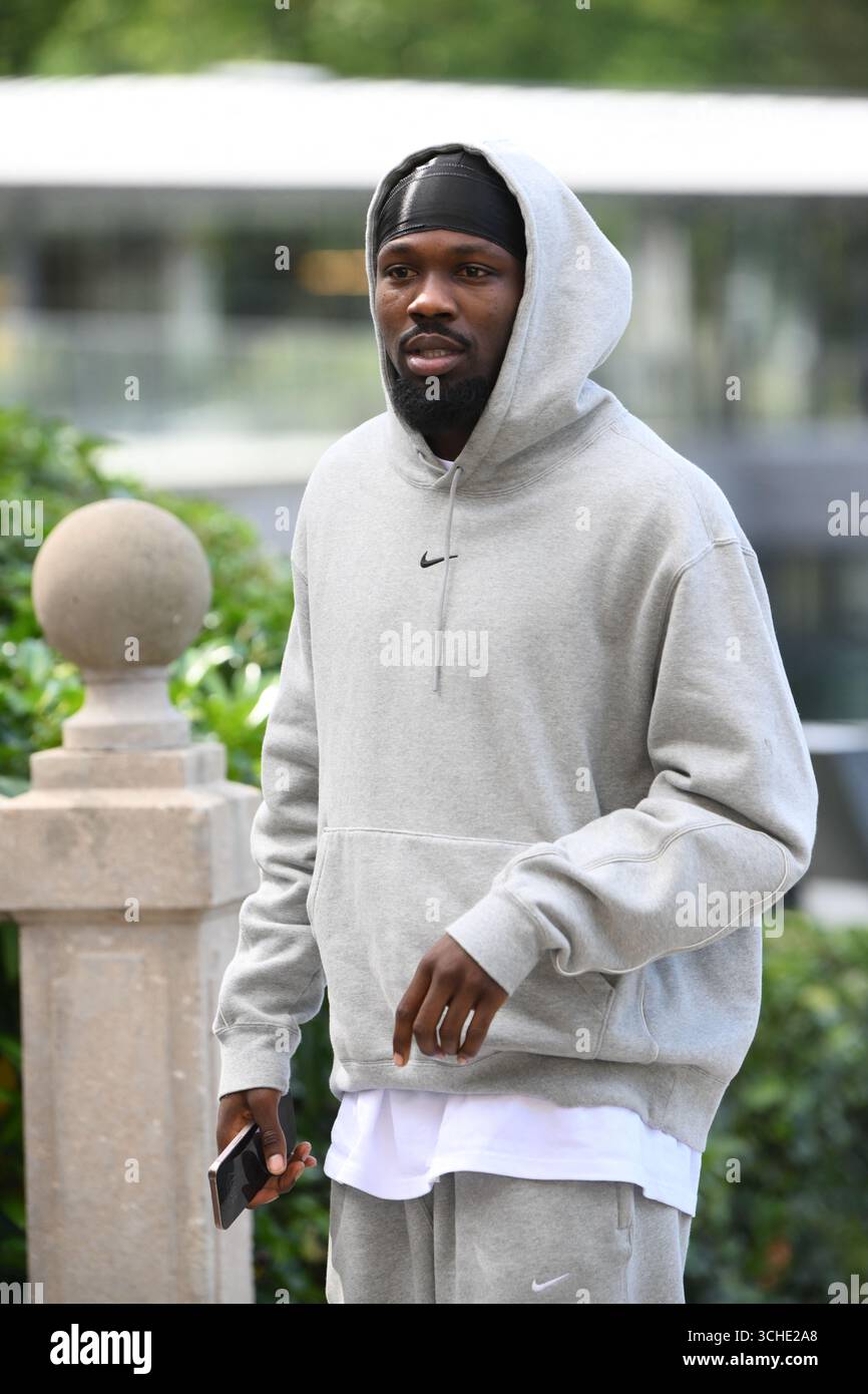 Marcus Thuram arriving to the national team's training camp in ...