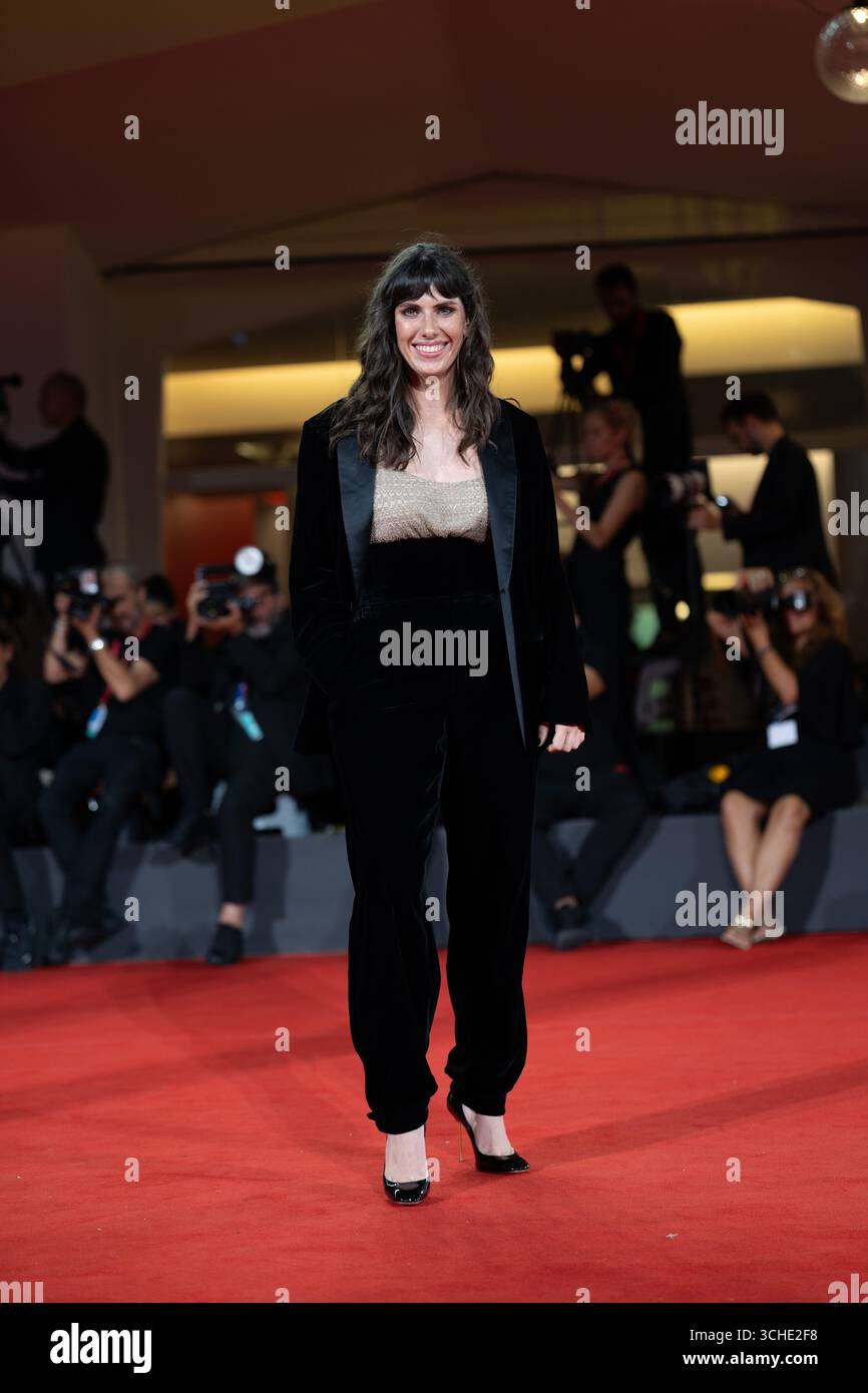 Aurora Calabresi attends the ''Portobello'' red carpet during the 82nd ...