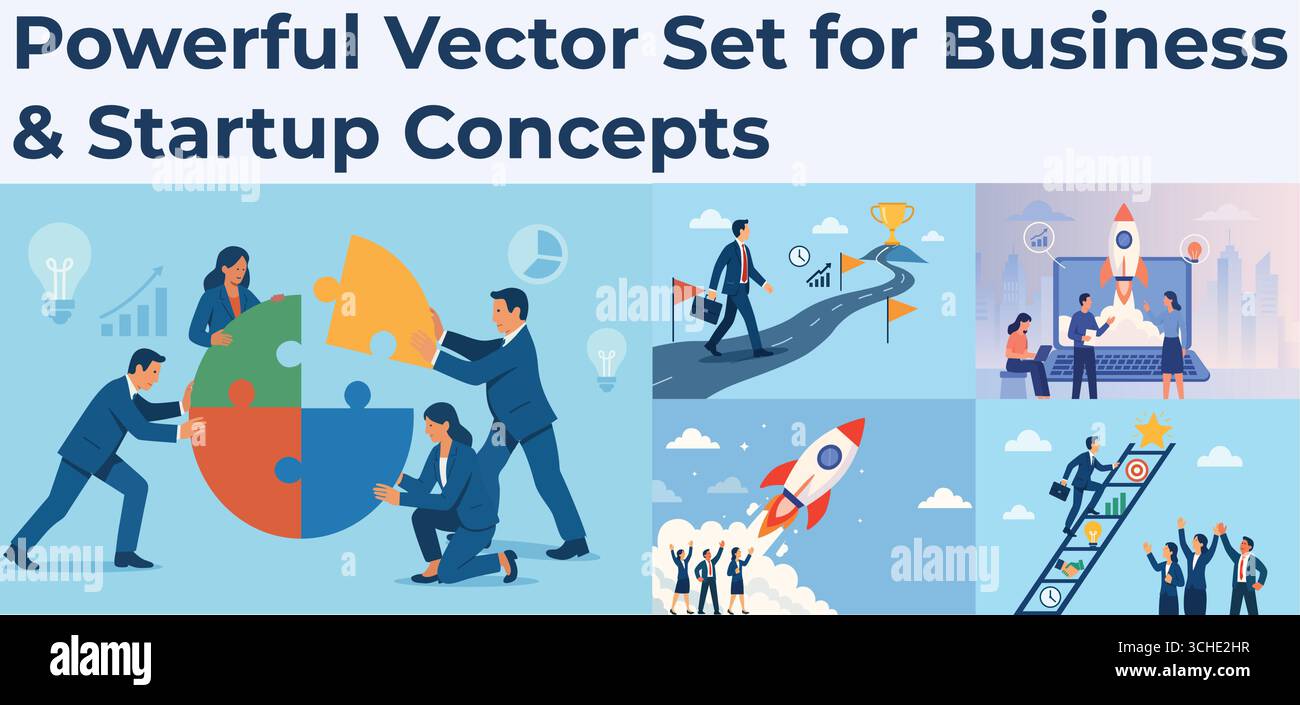 Office teamwork featuring business Stock Vector Images - Alamy