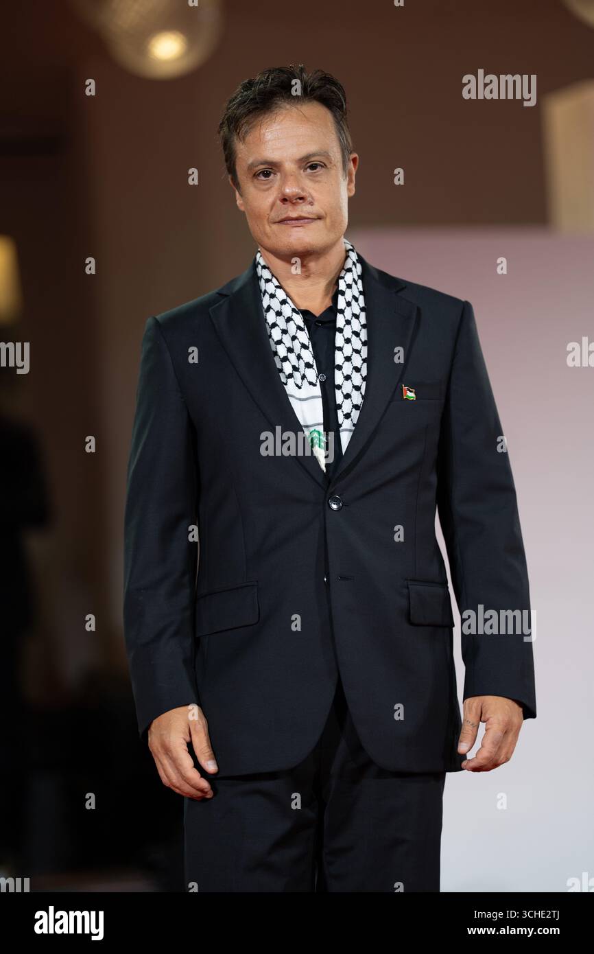 Lino Musella attends the ''Portobello'' red carpet during the 82nd ...