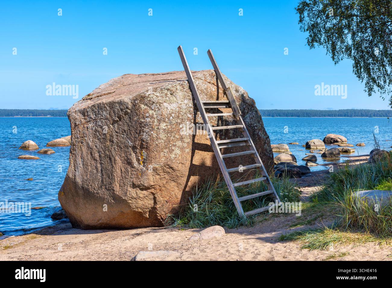 Huge granite glacial erratic hi-res stock photography and images - Alamy