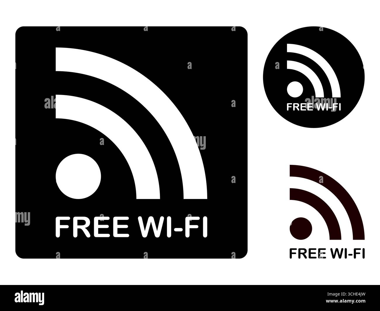 Free Wireless and Wi-Fi icon set for app, ui and website. Vector ...