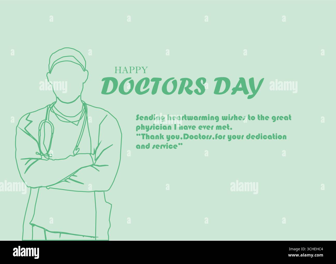 Creative national doctors day greeting Stock Vector Images - Alamy