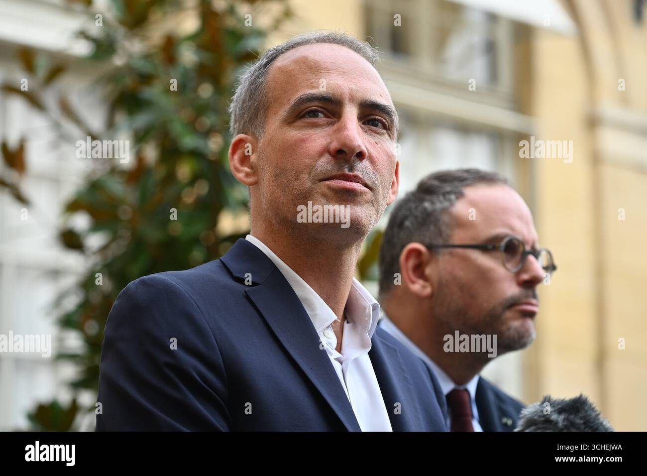 Paris, France. 02nd Sep, 2025. Interview between Mr Raphael Glucksmann ...