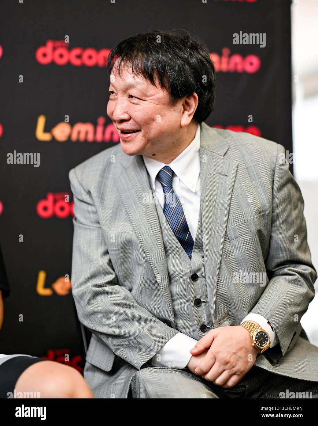 Ohhashi Boxing Gym chairman Hideyuki Ohashi during a public workout in ...