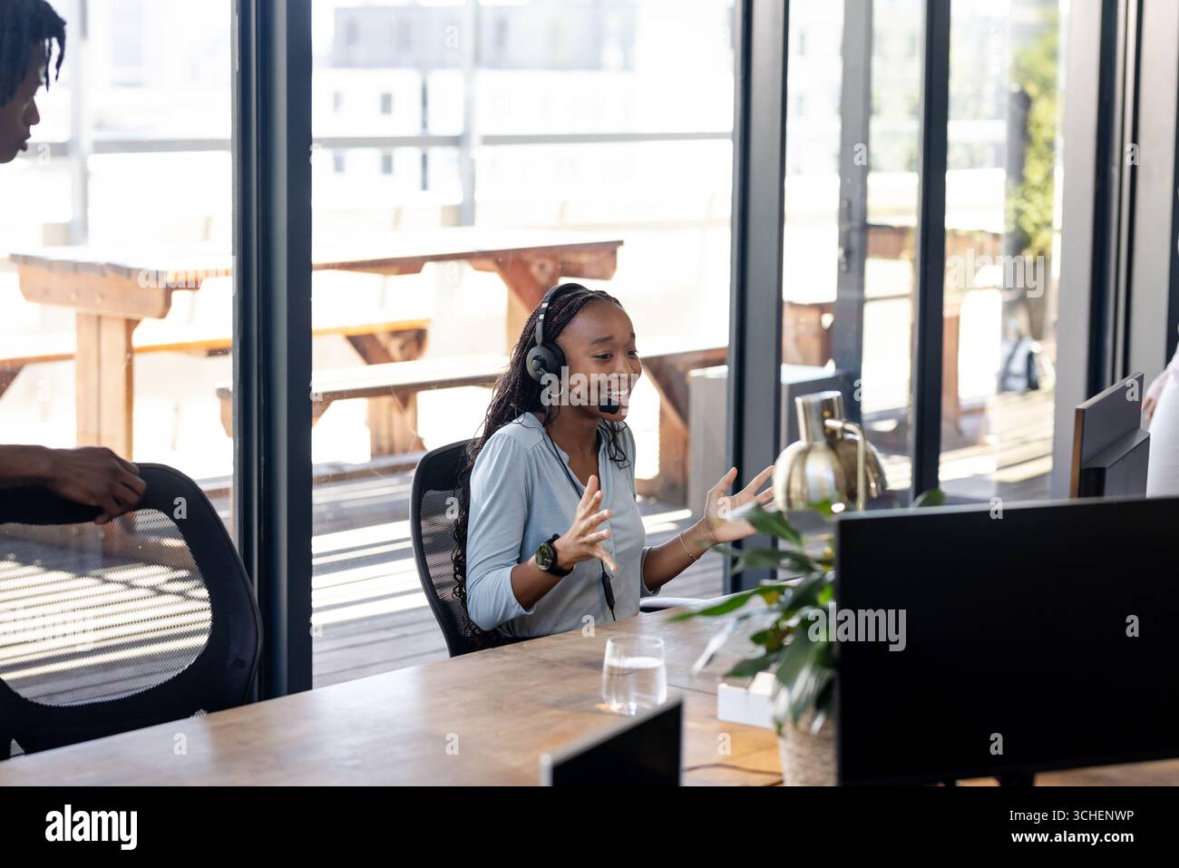 Engaging in virtual meeting hi-res stock photography and images - Alamy