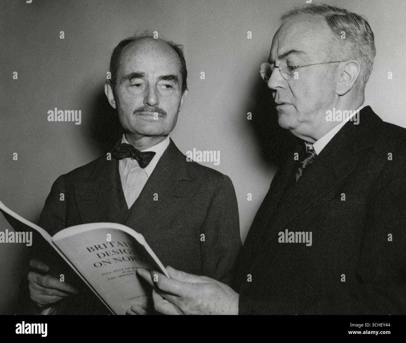 Nurember Trials judges Francis Biddle and John Parker 1945 (cropped ...