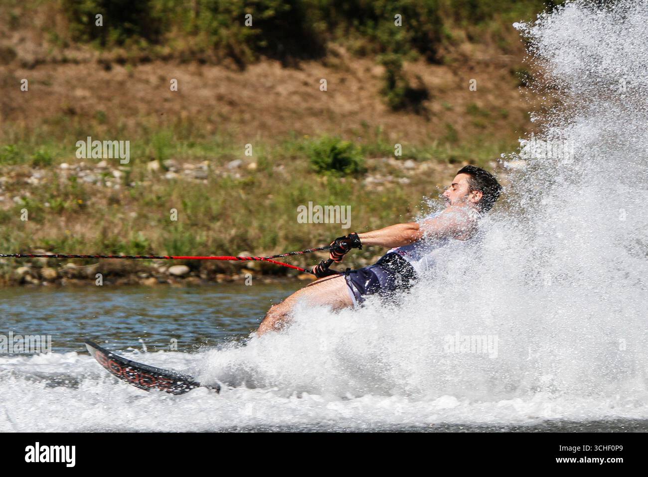 Recetto, Italy. 31st August 2025. Brando Caruso of Italy competing in ...