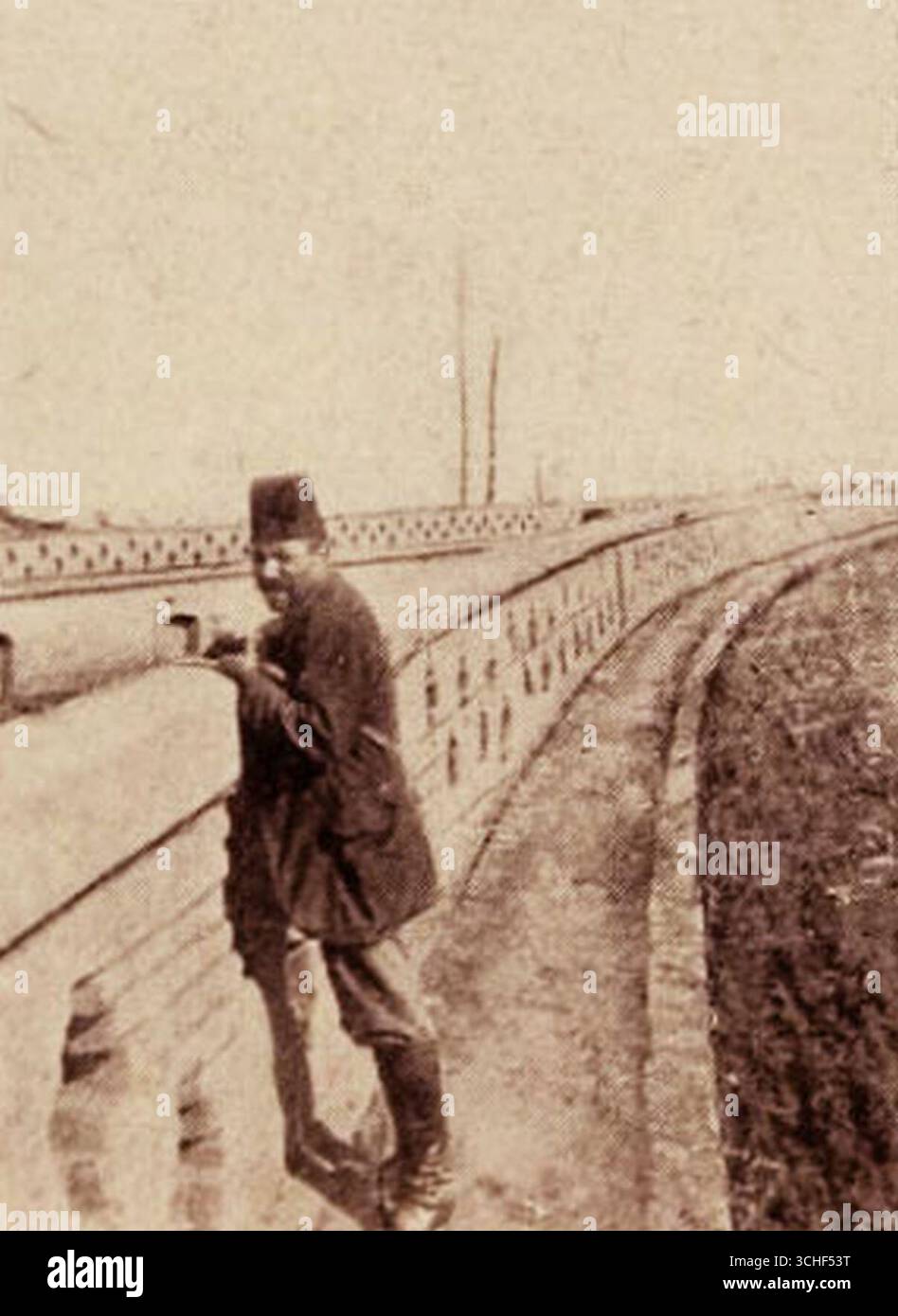 Old photo of the Bucharest North Station Bridge (01 Stock Photo - Alamy