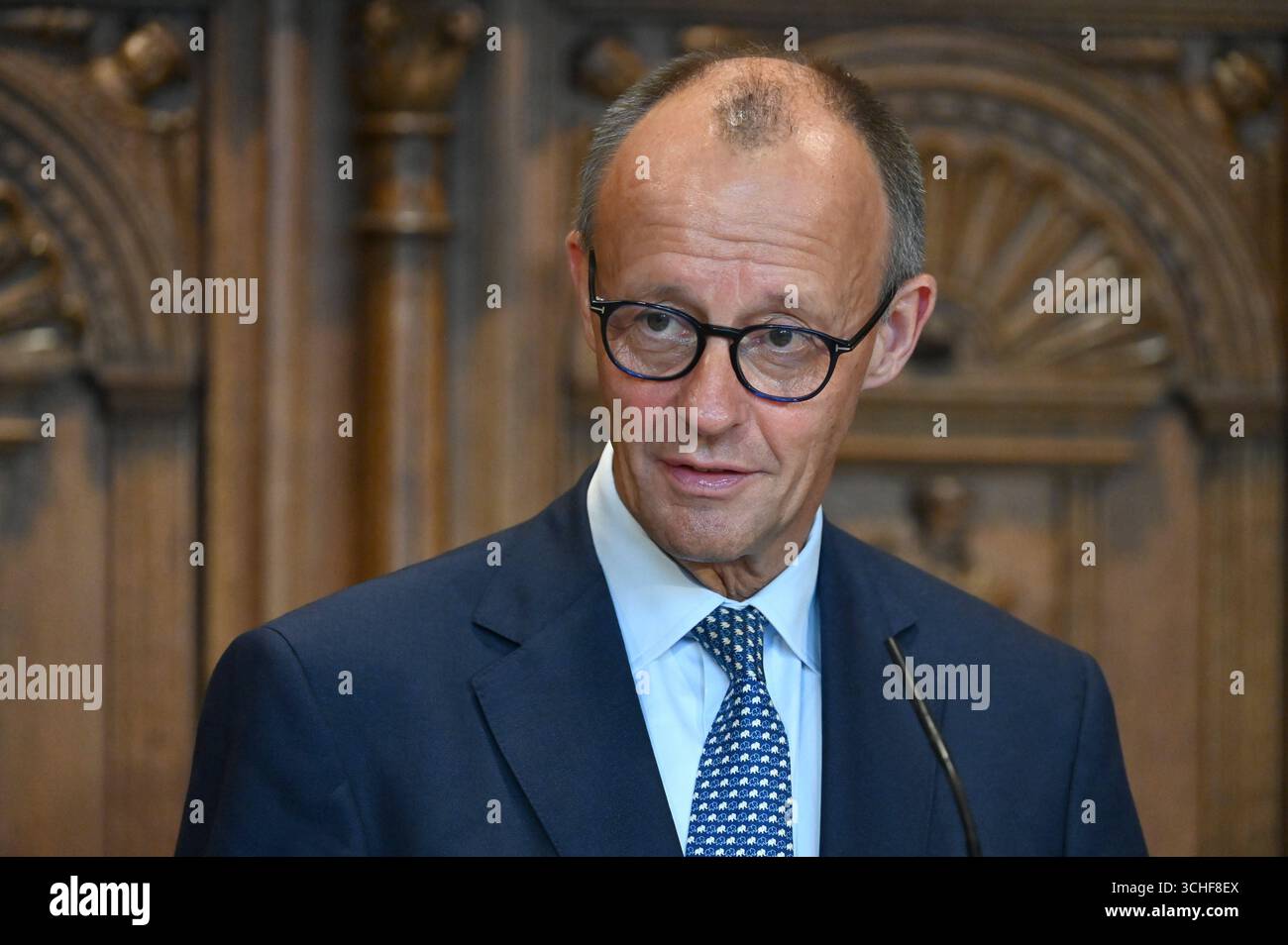 Bundeskanzler Friedrich MERZ, CDU, Portraet, Porträt, Portrait, Angeschnittenes Einzelbild ...