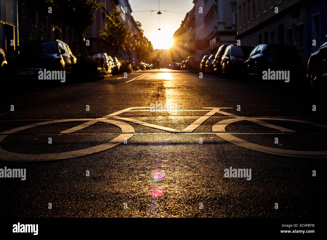 In Wien zählen Straßen mit vielen parkenden Autos ...