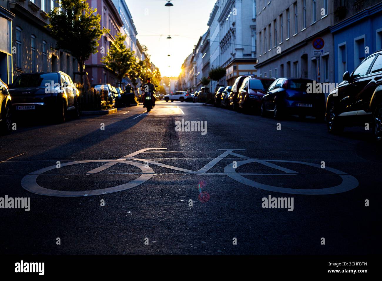 In Wien zählen Straßen mit vielen parkenden Autos ...