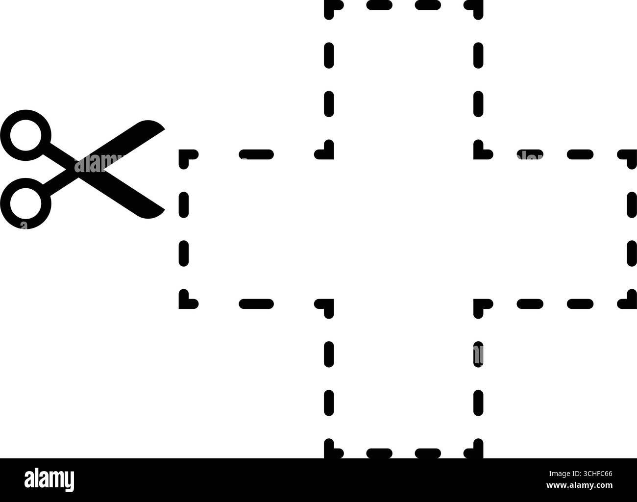 Cutting cross shape worksheet element for preschool and kindergarten ...