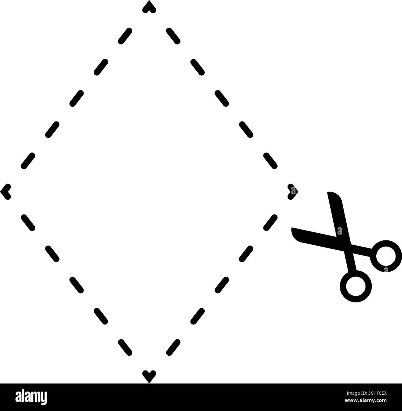 Cutting kite shape worksheet element for preschool and kindergarten ...