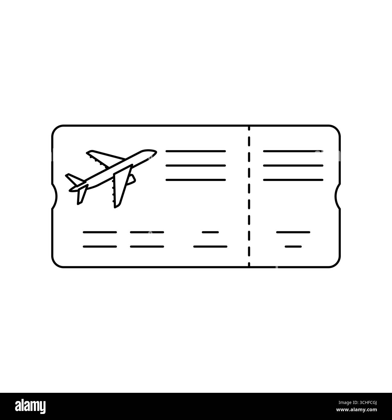 Boarding pass icon. Air travel and tourism item Stock Vector Image ...