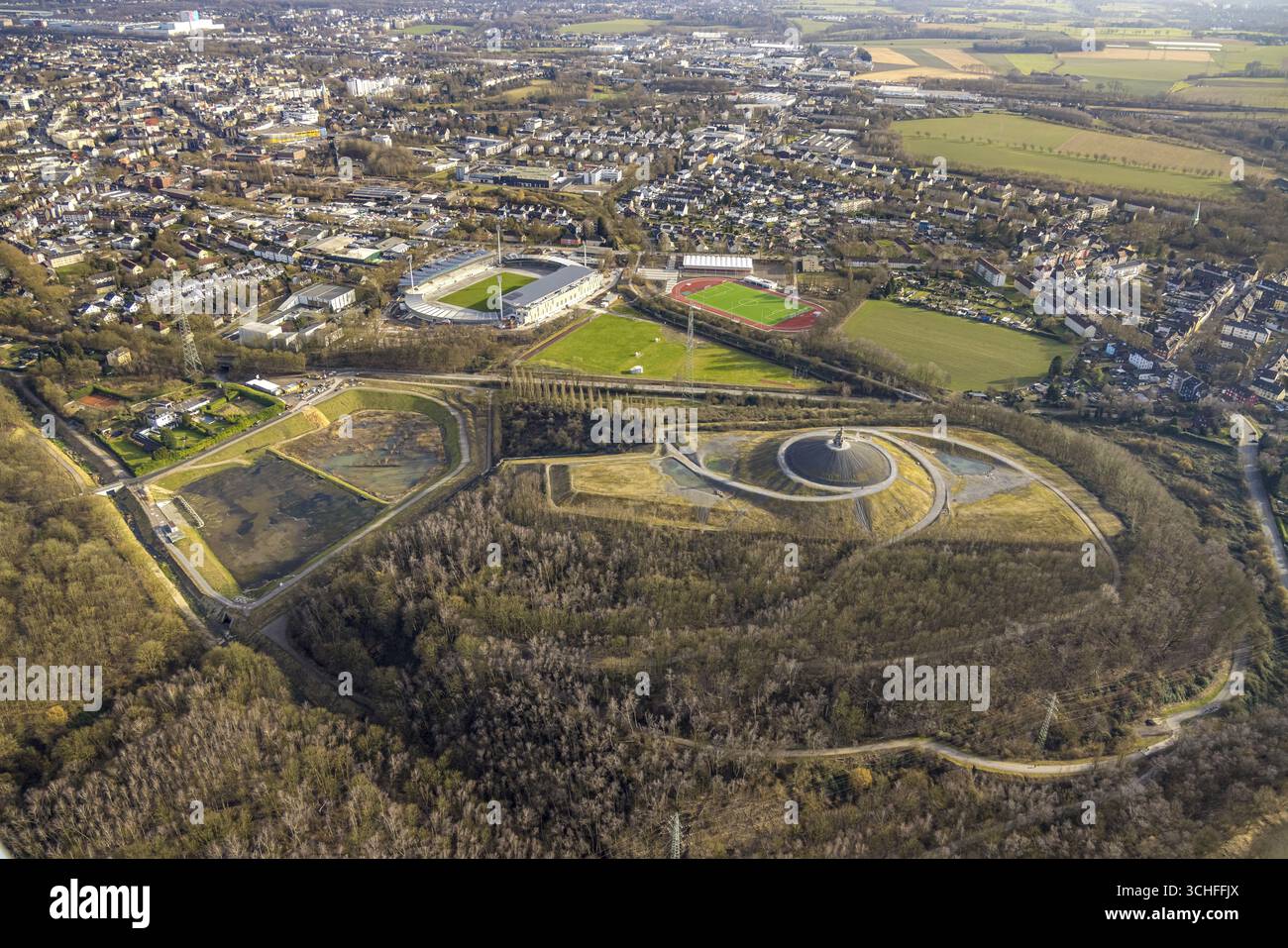 Townscape construction site football stadium hi-res stock photography ...