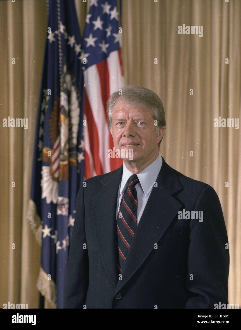 Official portrait of Jimmy Carter Stock Photo - Alamy