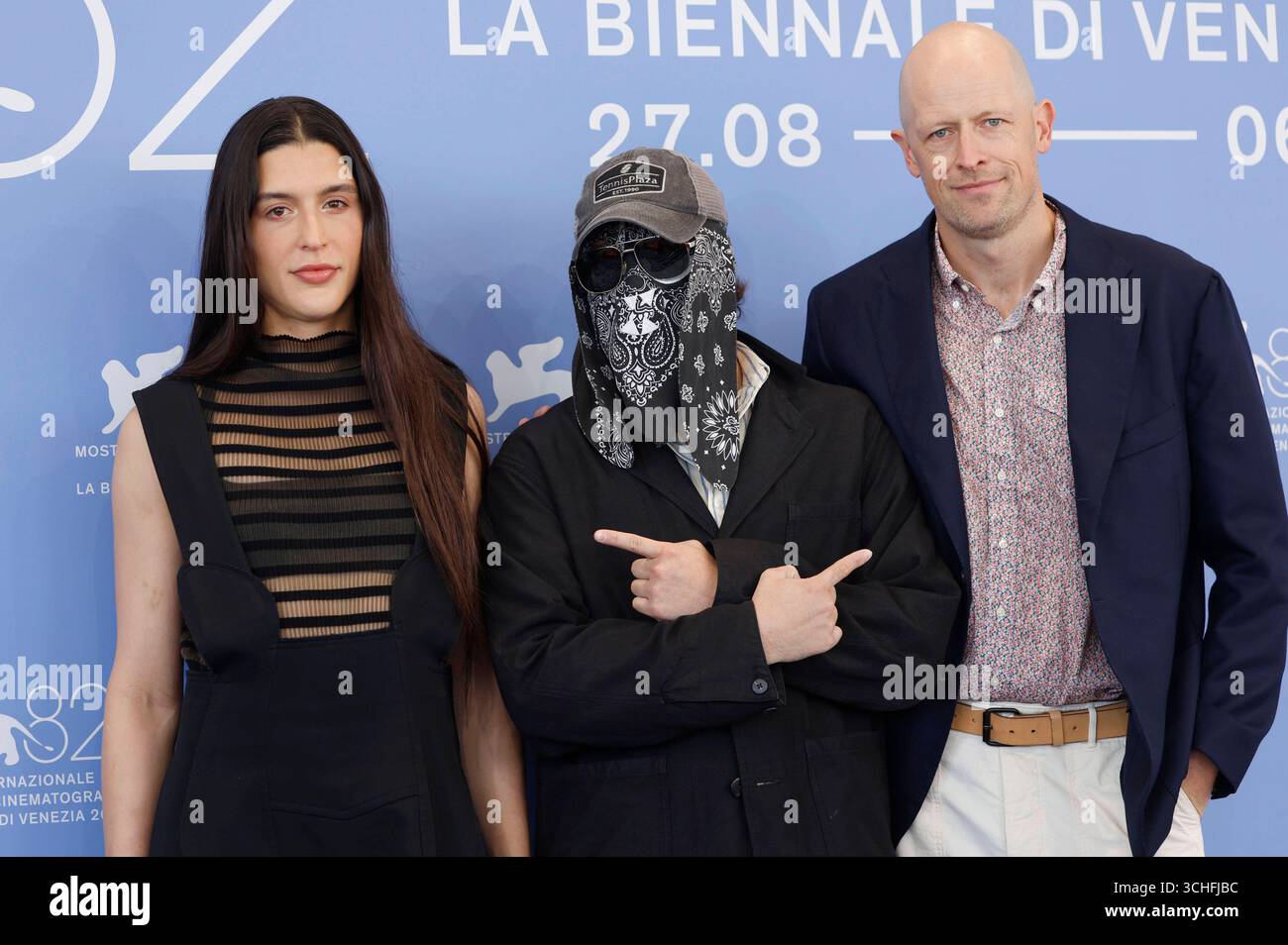 Arca, Stillz und Adam Robinson beim Photocall zum Dokumentarfilm Barrio ...