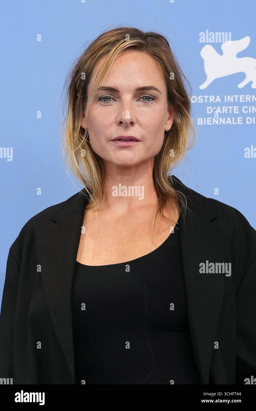 Rebecca Ferguson poses for photographers at the photo call for the film 'A House of Dynamite ...