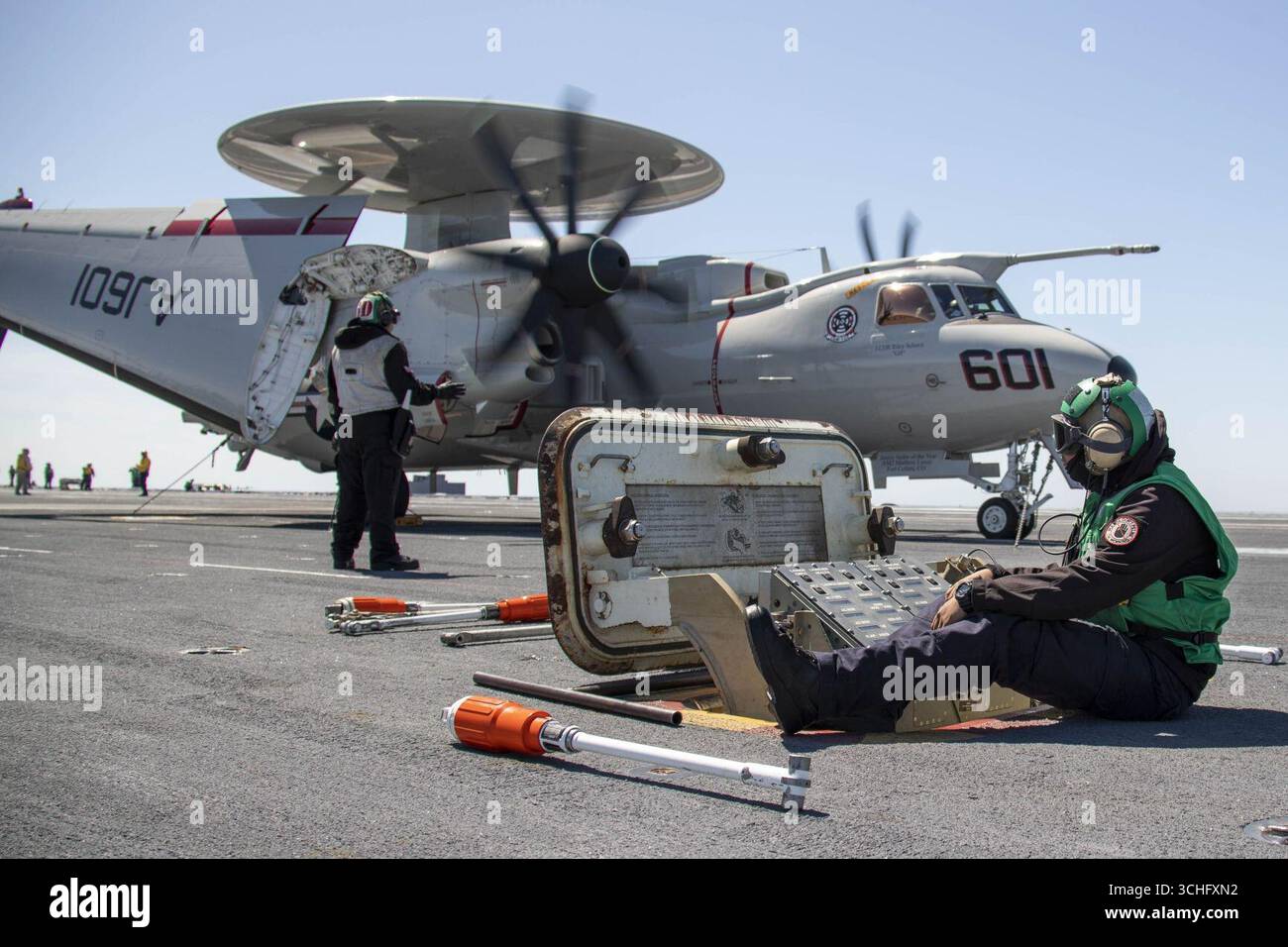 Northrop Grumman E-2D Hawkeye of VAW-124 aboard USS Gerald R. Ford (CVN ...